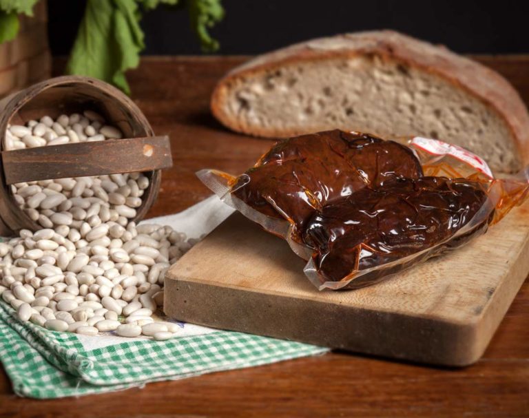 Chorizo Gordo de cabazo envasado - Embutidos A Salgueira