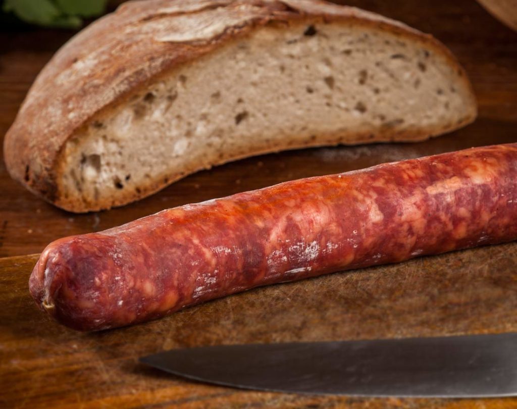 Chorizo Gordo de cabazo envasado - Embutidos A Salgueira